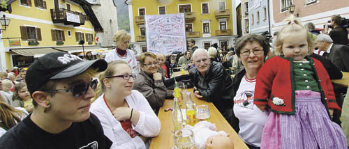 Hallstatt protestiert